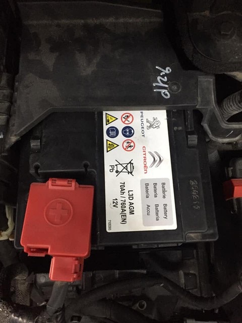 Hình ảnh bình ắc quy cho xe Peugeot 3008, 5008